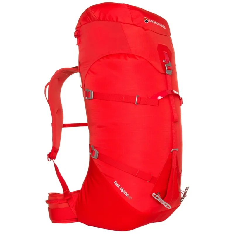 Montane Fast Alpine 40 Backpack Flag Red Lightweight Rucksack