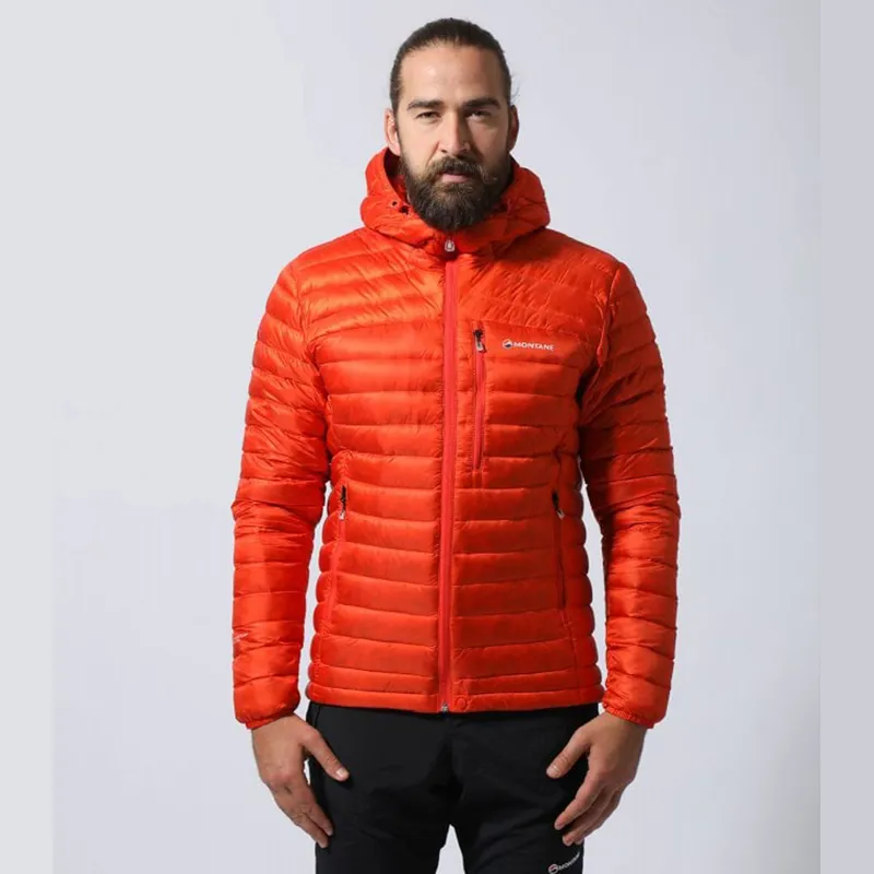 Montane Featherlite Jacket Mens Down Insulated Jacket - Firefly Orange