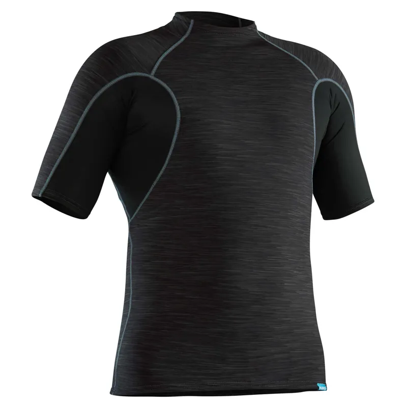 NRS Hydroskin 0.5 Mens Terraprene Short Sleeve Shirt Black