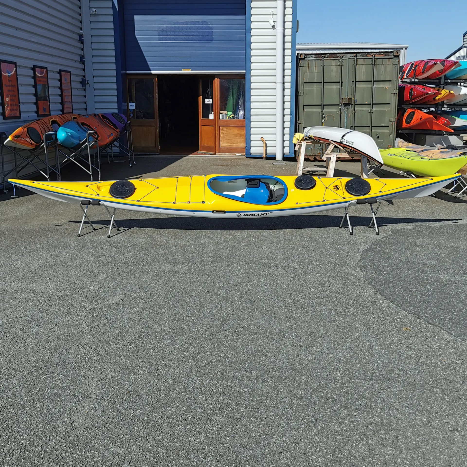 2025 SKUK Romany Surf Sea Kayak Composite - Yellow
