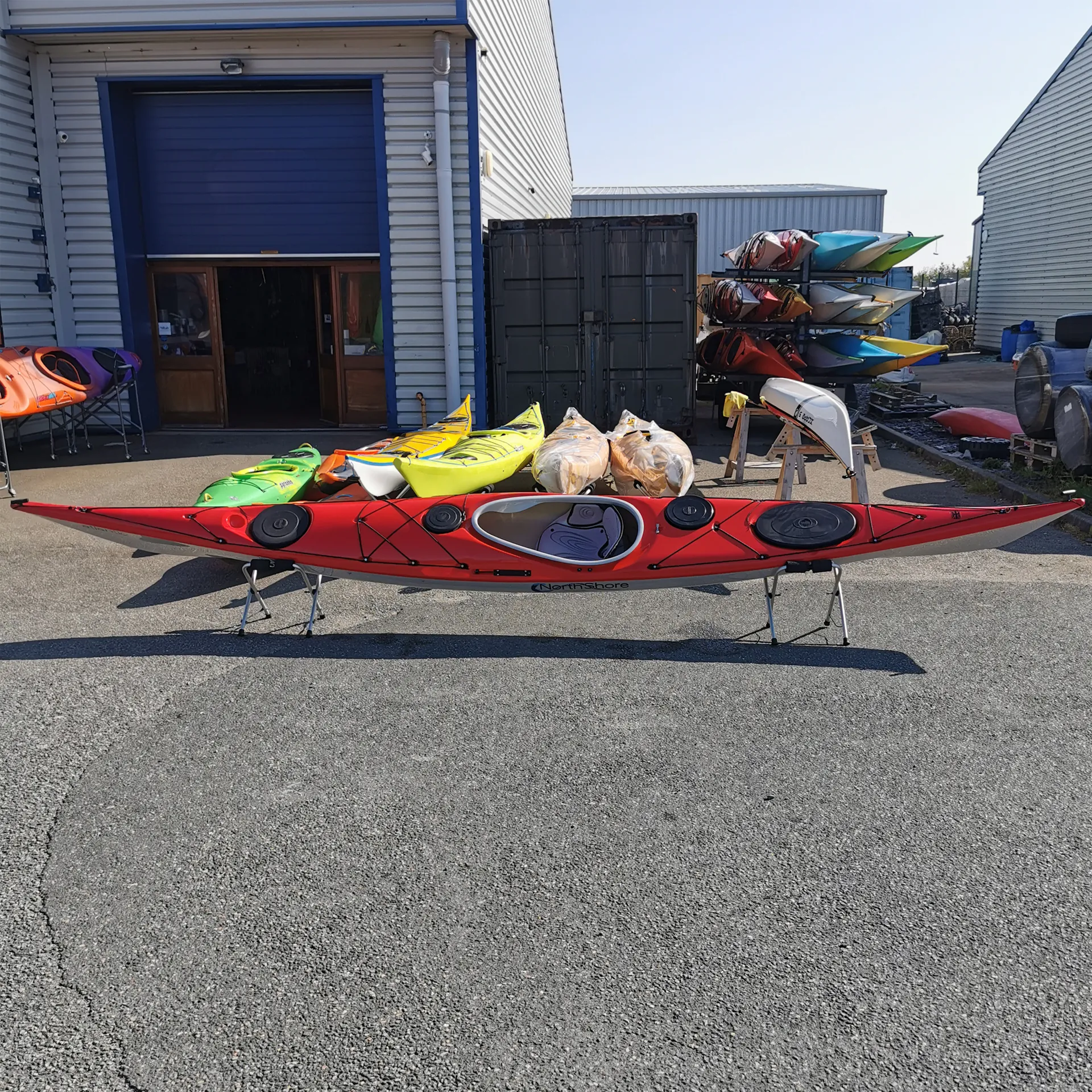 2025 North Shore Atlantic Evolution Sea Kayak Composite Red