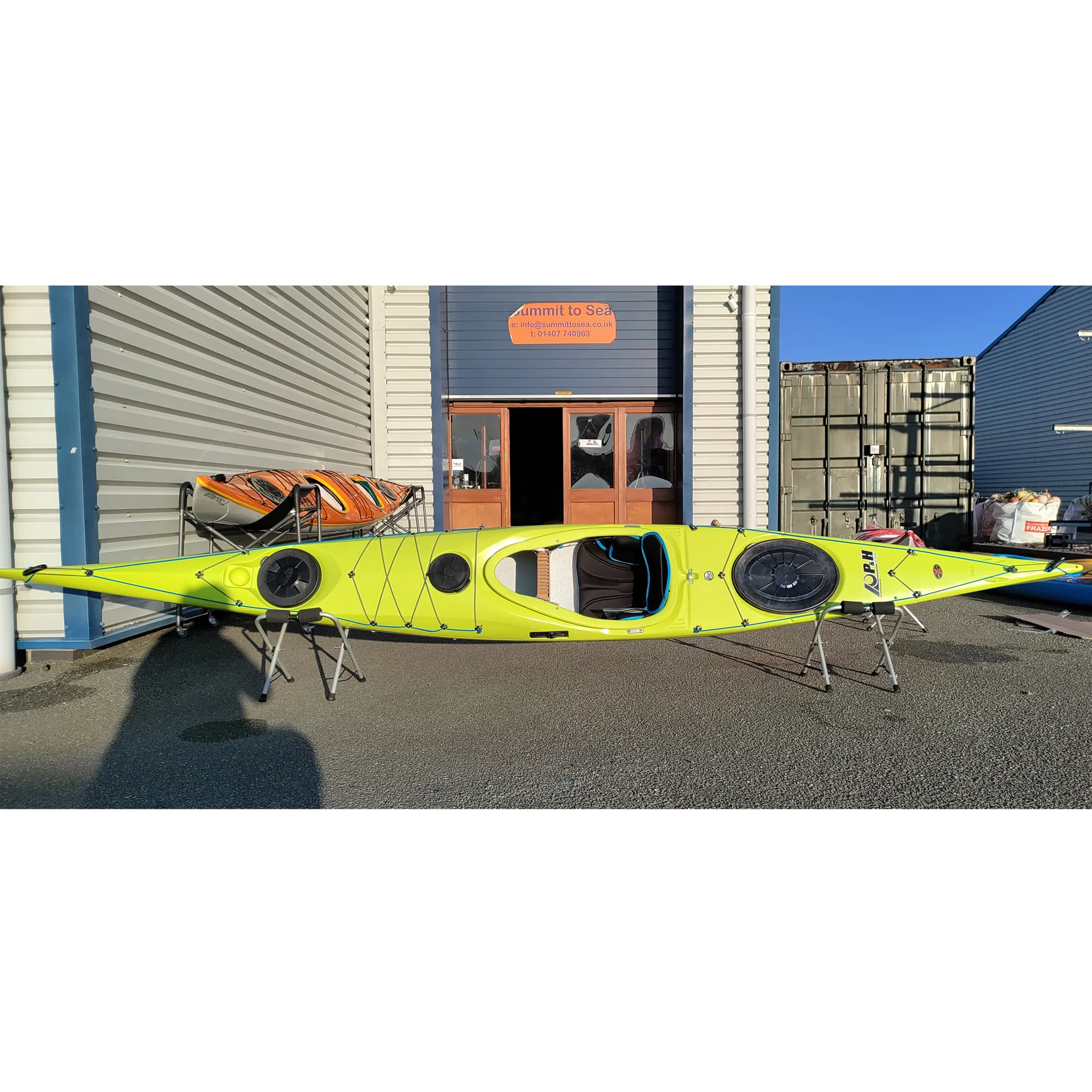 2023 P and H Delphin 150 Sea Kayak Corelite X Lizard Green
