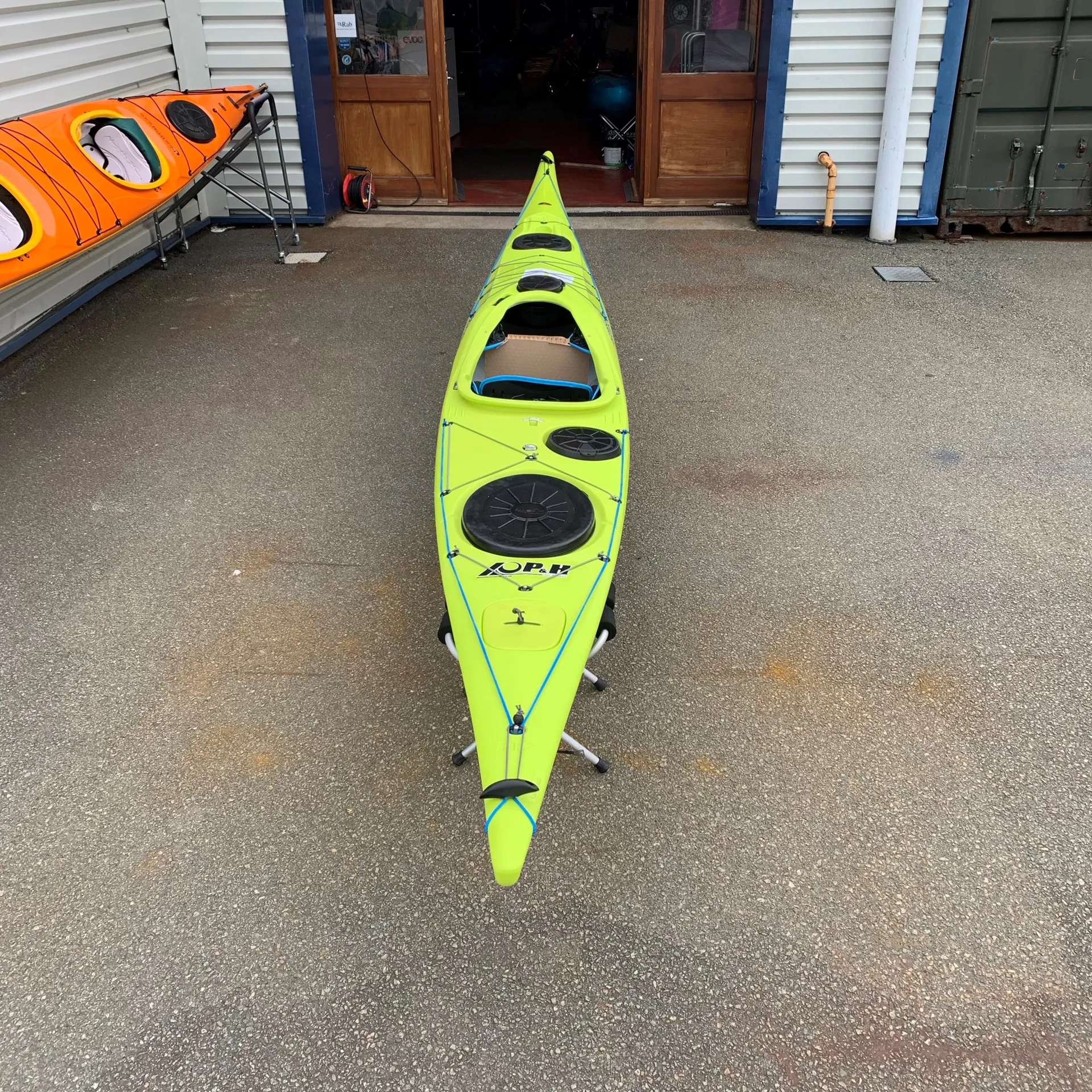 P and H Scorpio HV MKII Sea Kayak - Lizard Green - Corelite X with skeg ...