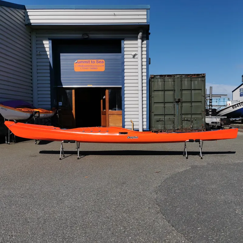 2024 P and H Delphin 150 Sea Kayak Lava Orange