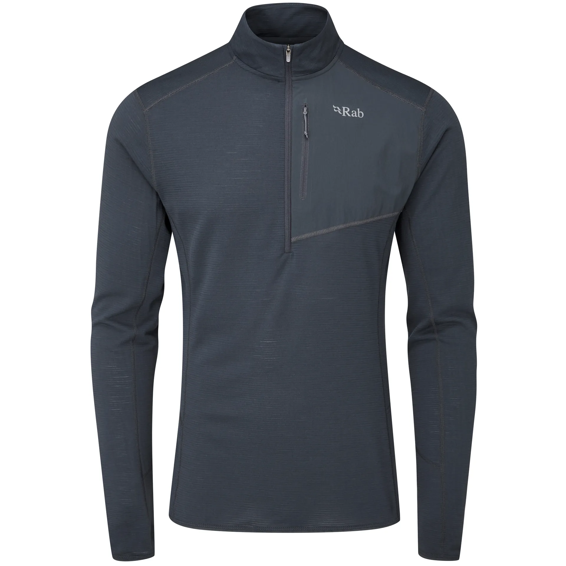 Rab Syncrino Light Pull- On Men's Merino Blend Midlayer Fleece Beluga