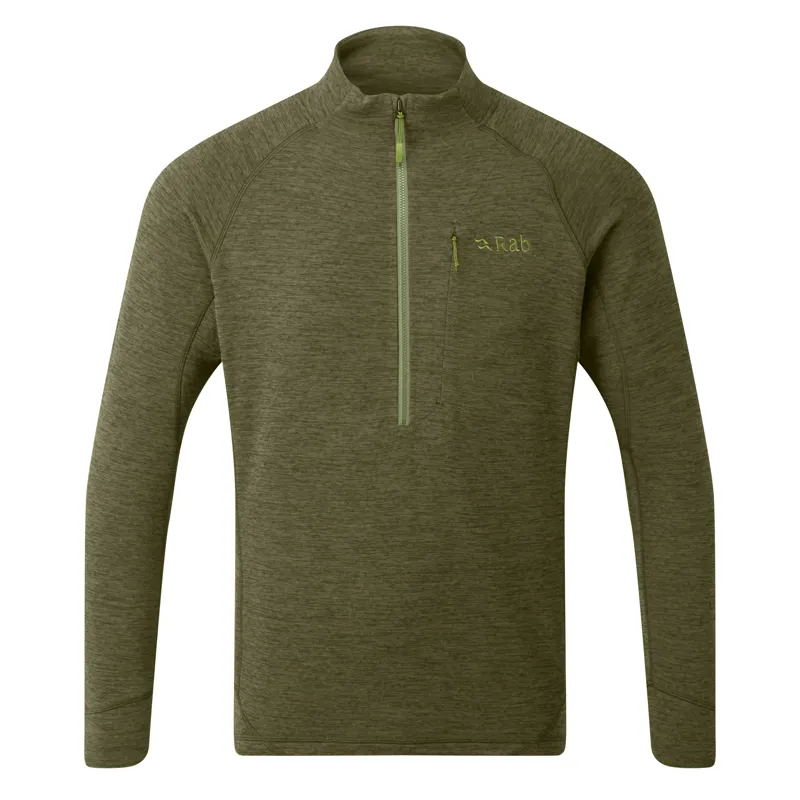Rab Nexus Pull-On Mens Army Green Fleece Pullover