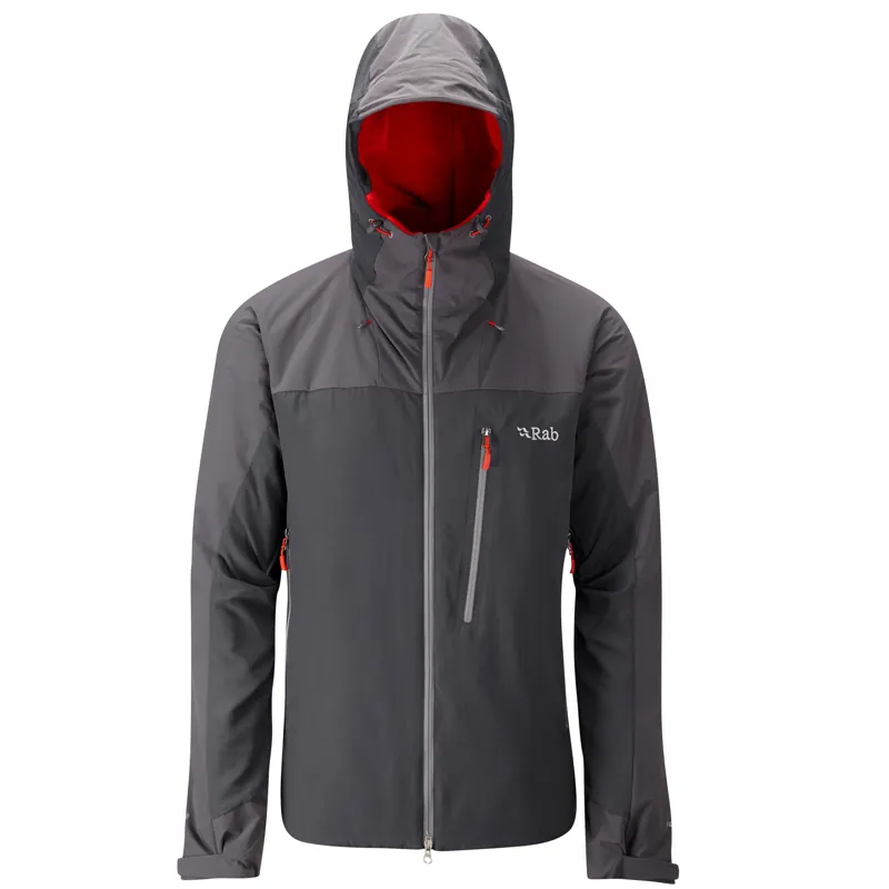 Rab VR Guide Jacket Mens Dark Shark Vapour Rise Softshell Jacket