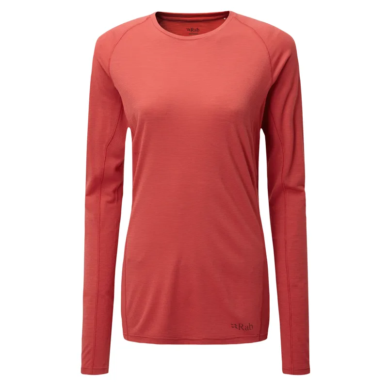 Rab Forge LS Tee Womens Geranium Merino Blend Baselayer