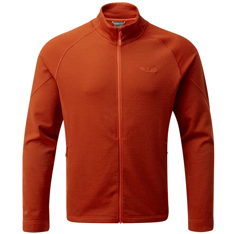 Rab Nucleus Jacket Red Clay Mens Midweight Fleece Jacket